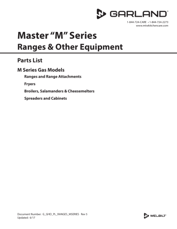 Garland Master Series Parts Catalog List | Manualzz
