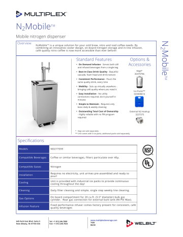 Multiplex N2Mobile Specification Sheet | Manualzz