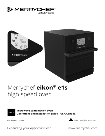 Merrychef eikon e1s Installation Guide | Manualzz
