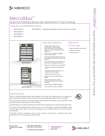 Merco Products MercoMax VHC Specification Sheet | Manualzz