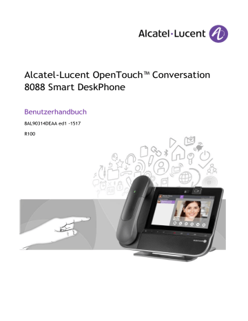 Alcatel-Lucent 8088 Smart DeskPhone Bedienungsanleitung | Manualzz