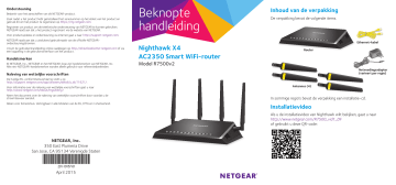 Netgear R7500v2 - Nighthawk X4 de handleiding | Manualzz
