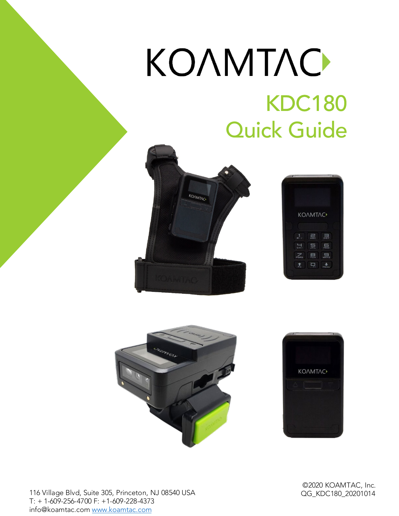 KOAMTAC KDC180 Quick Guide | Manualzz