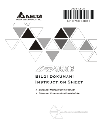 Delta Electronics Network Device IFD9506 Instruction Sheet | Manualzz