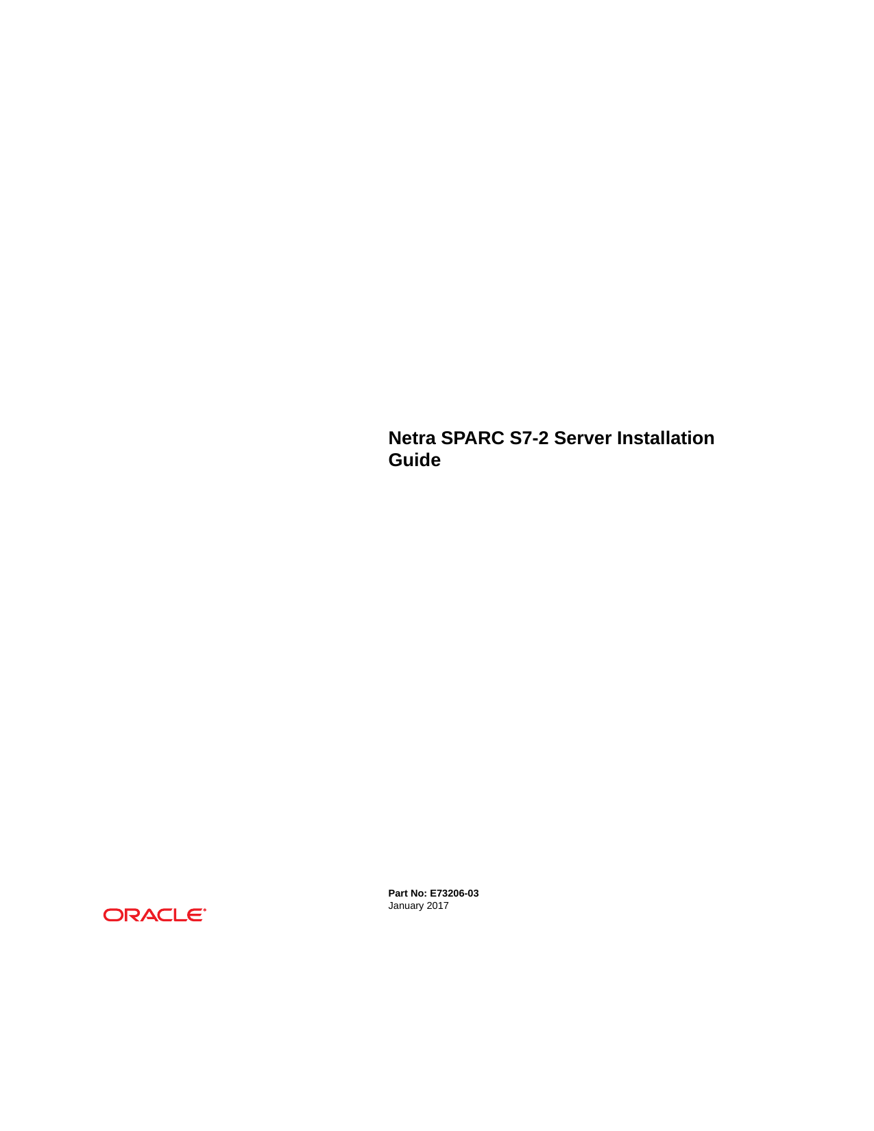 Oracle Netra SPARC S7-2 Installation Manual | Manualzz