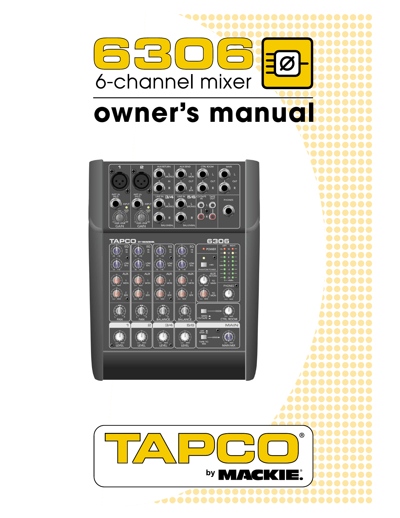 Tapco 6306 Owner's Manual | Manualzz