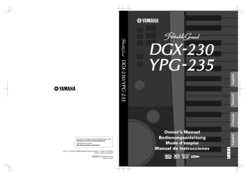 Yamaha DGX-230 YPG-235 Owner's Manual | Manualzz