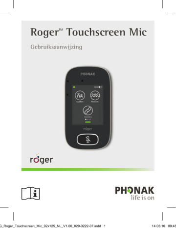 Phonak Roger Touchscreen Mic de handleiding | Manualzz