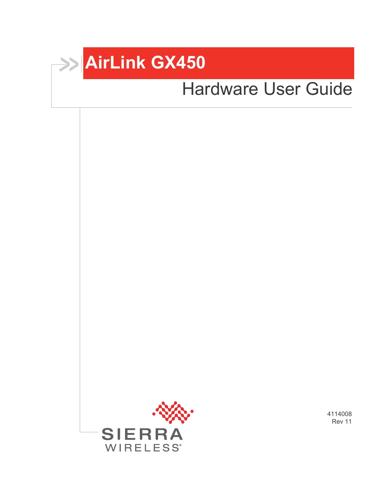 Sierra Wireless Airlink GX450 Hardware User's Manual | Manualzz