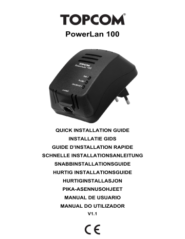 Topcom power lan 100 ethernet kit Owner Manual | Manualzz