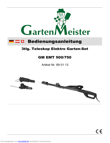Gartenmeister GM EMT 500 Owner Manual | Manualzz