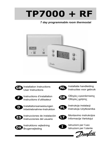 Danfoss TP7000 de handleiding | Manualzz