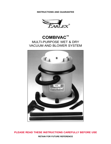 Earlex WD1000 Owner Manual | Manualzz