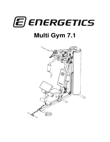 Energetics Multi Gym 7.1 Owner Manual | Manualzz