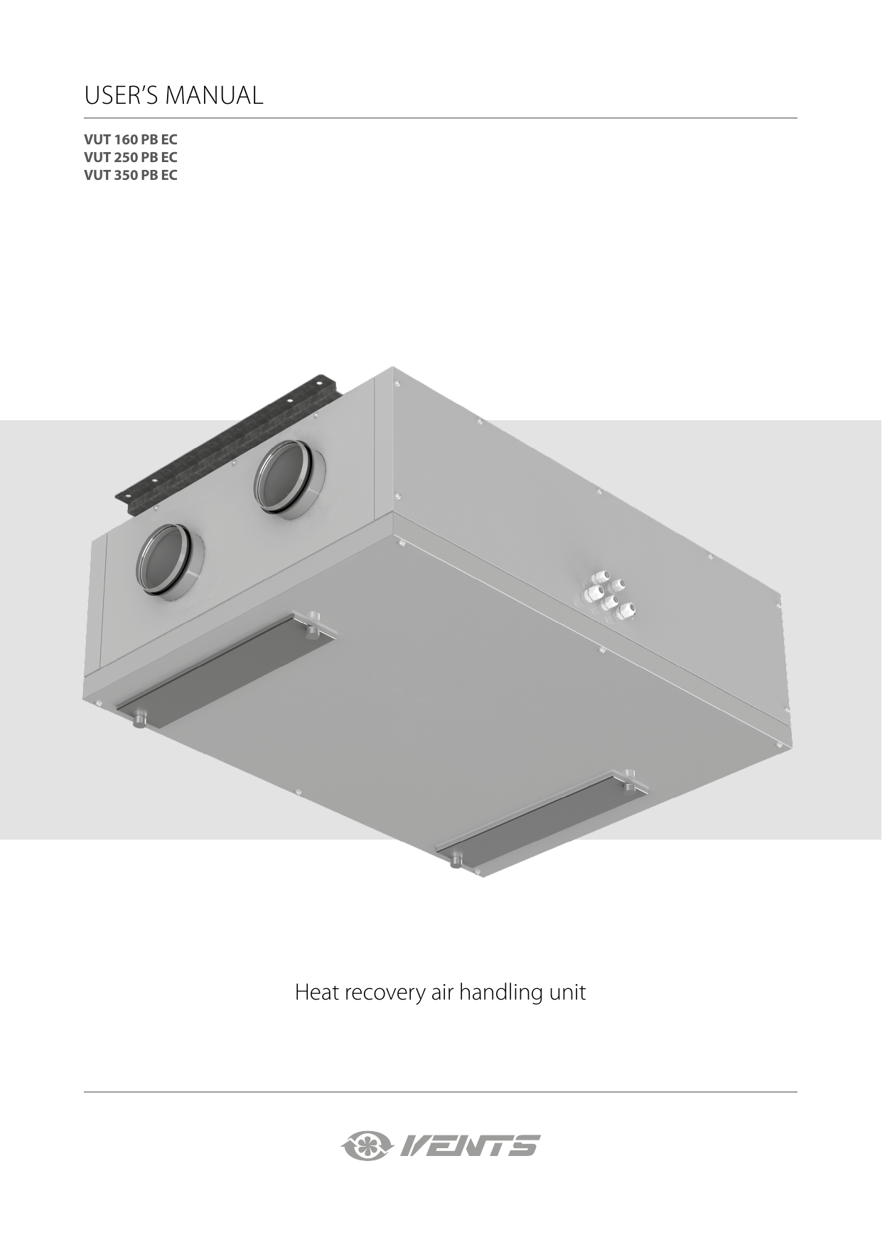 Vents VUT PB EC User Manual | Manualzz