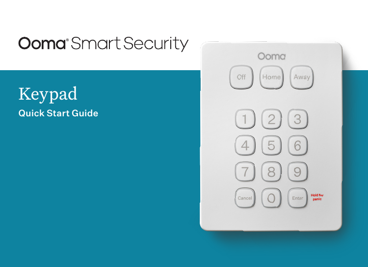 Ooma Keypad Quick Start Guide | Manualzz