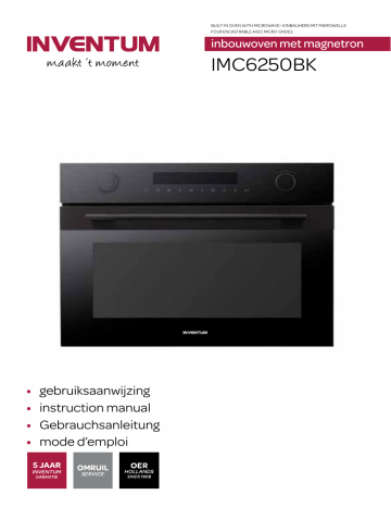 Inventum IMC6250BK Inbouw combi magnetron oven Instruction Manual ...