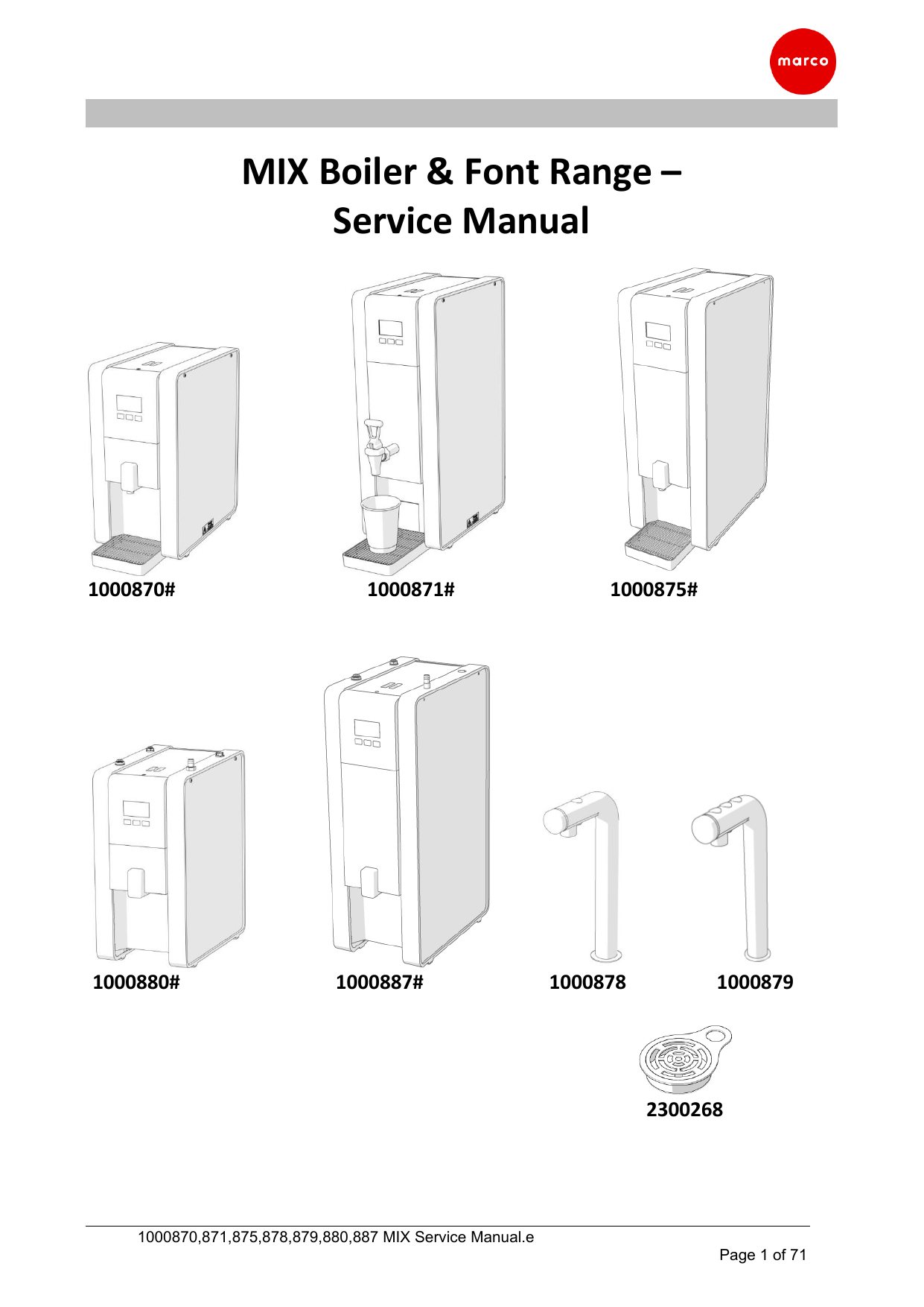 Marco FRIIA HC – 110v, FRIIA HCS Plus – 110v, FRIIA HCS – 110v, FRIIA ...