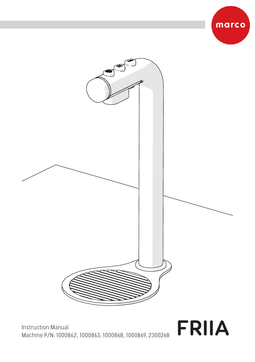 Marco FRIIA HC – 110v, FRIIA CS, FRIIA CS (Tall), FRIIA HCS Plus – 110v ...