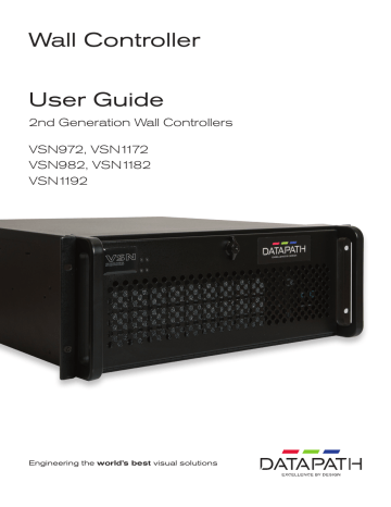 Datapath VSN 9 and 11 Series User Guide | Manualzz