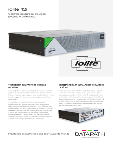 Datapath iolite 12i Ficha de dados | Manualzz