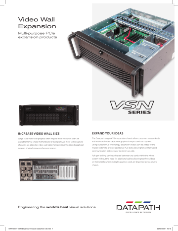 Datapath VSN Expansion System DataSheet | Manualzz