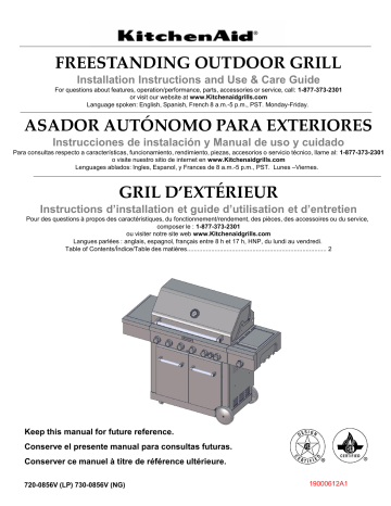 KitchenAid 720-0856V grill Use & care guide | Manualzz