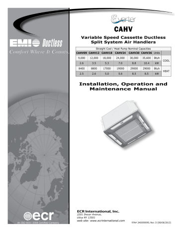 EMI CAHV Installation & Operation Manual | Manualzz