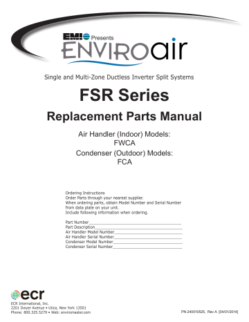EMI EnviroAir Parts Manual | Manualzz