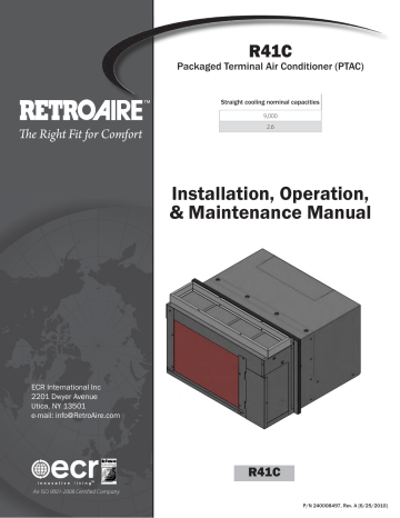 EMI R41C Installation & Operation Manual | Manualzz