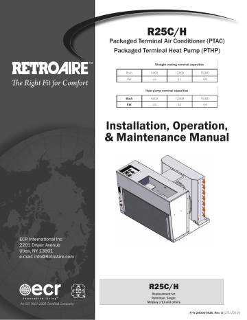 EMI R25C/H Installation & Operation Manual | Manualzz