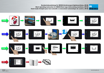 Meiko M-iQ Rack type dishwashing machine Mode d'emploi | Manualzz