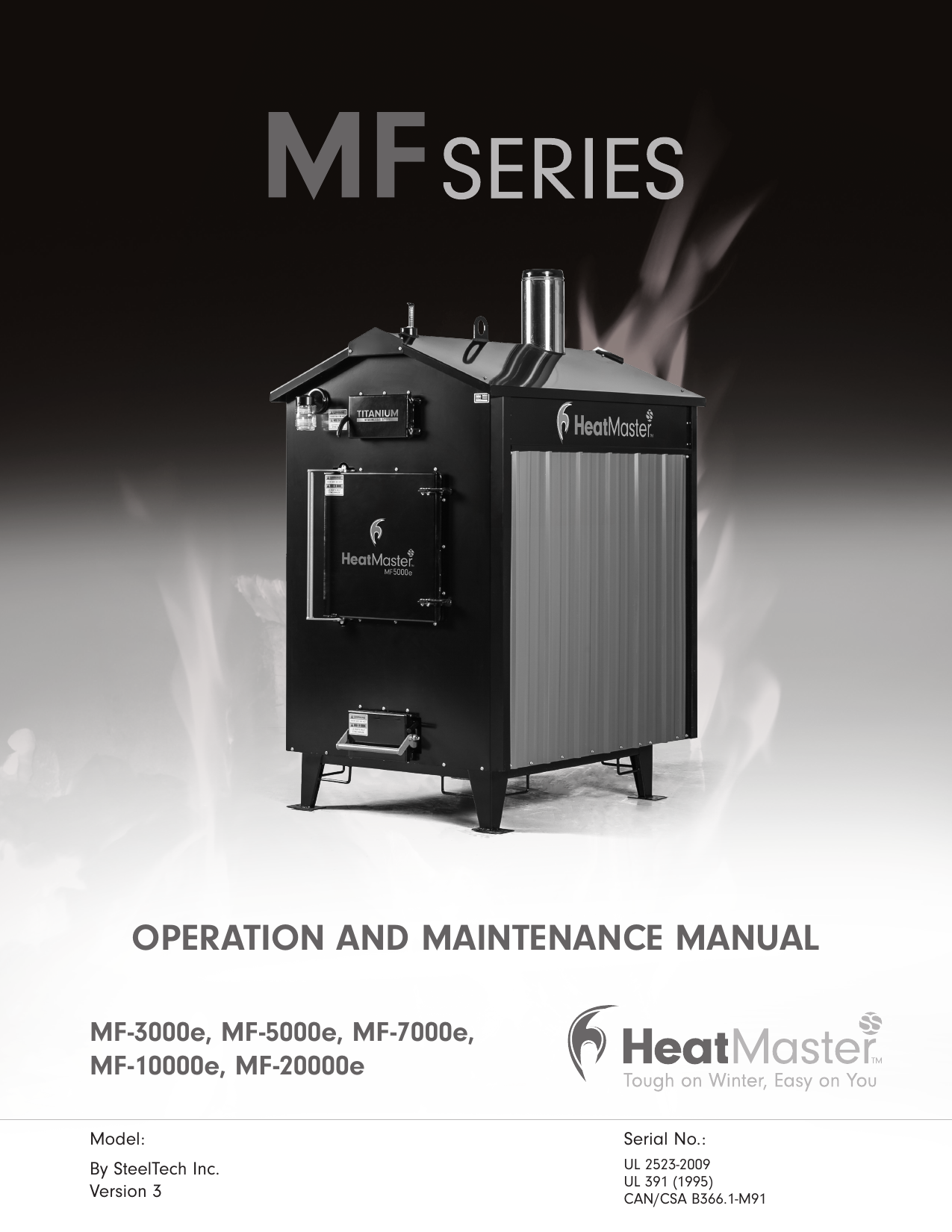 Heatmaster 2018 MF Series Owner's manual | Manualzz