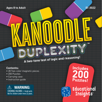 Educational Insights Kanoodle® Duplexity™ Product Instructions | Manualzz