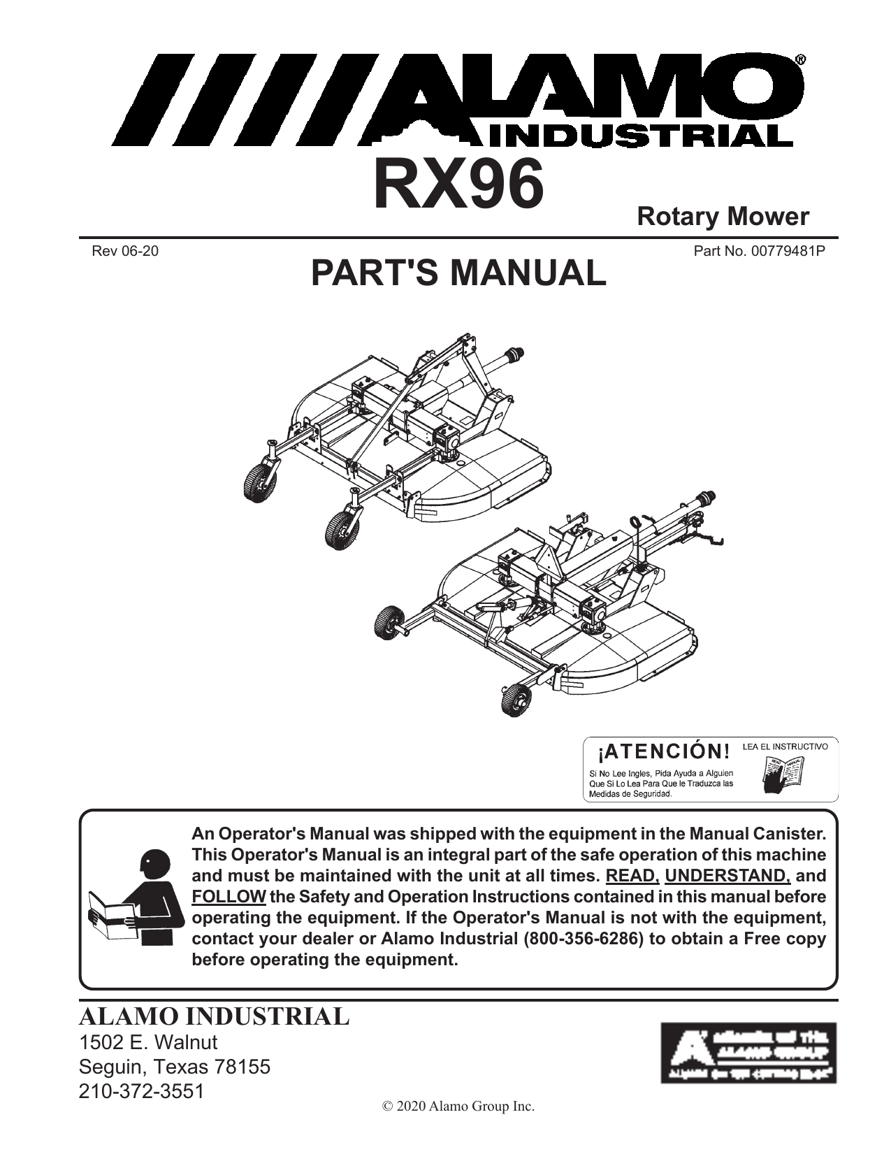 Alamo Industrial RX96 Rotary null | Manualzz