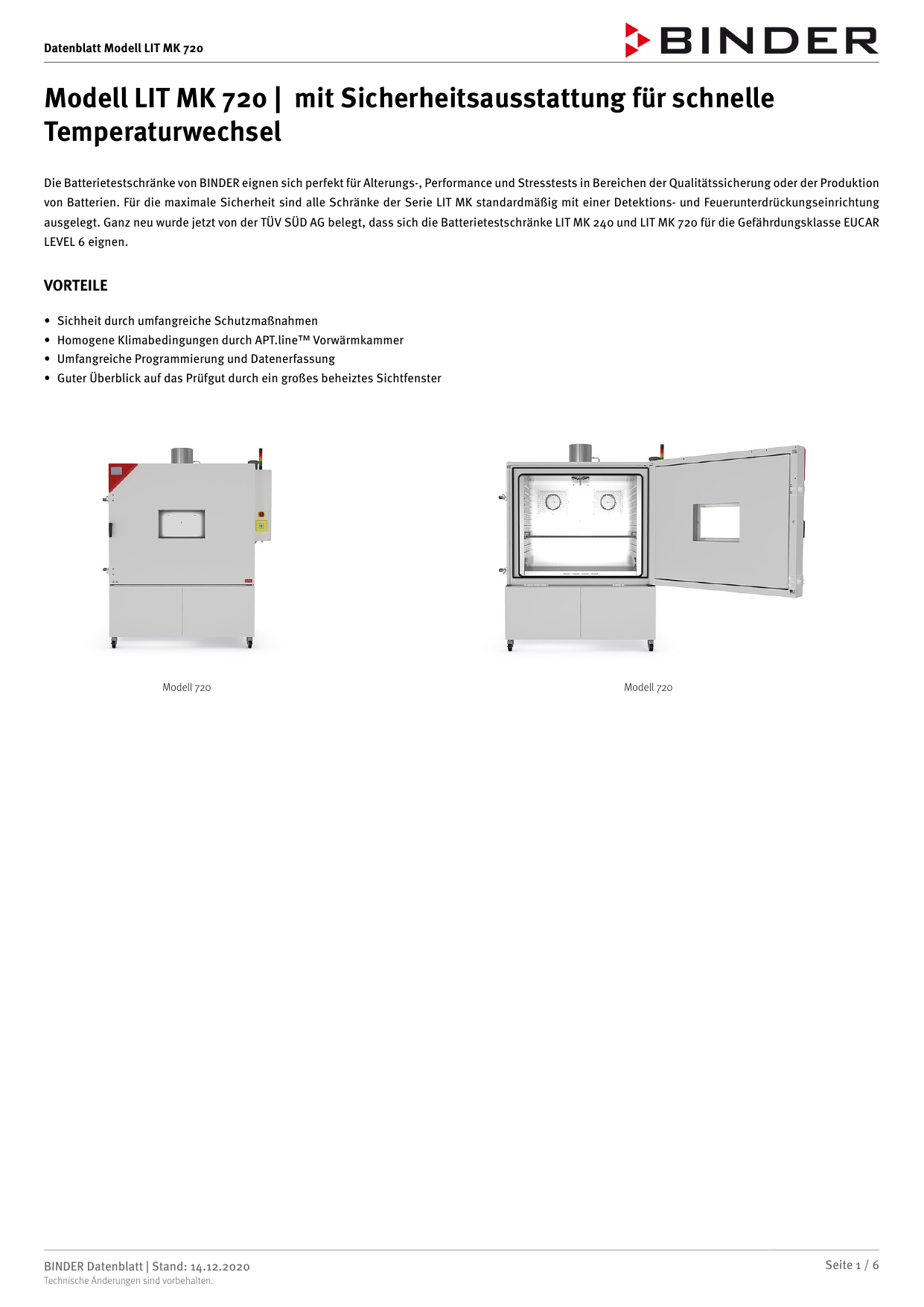 Binder LIT MK 720 Datasheet | Manualzz