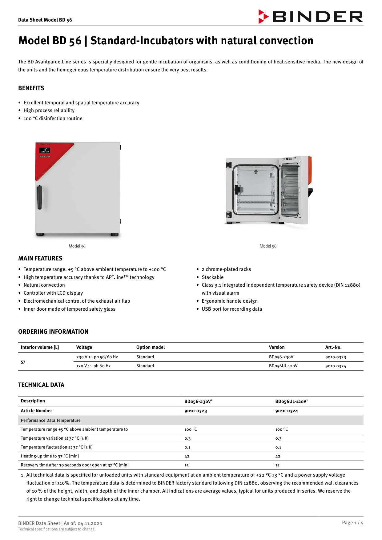 Binder BD 56 Datasheet | Manualzz