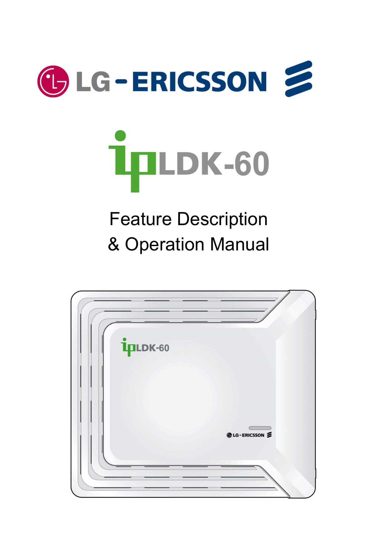 LG-Ericsson ipldk-60 Feature Description And Operation Manual | Manualzz