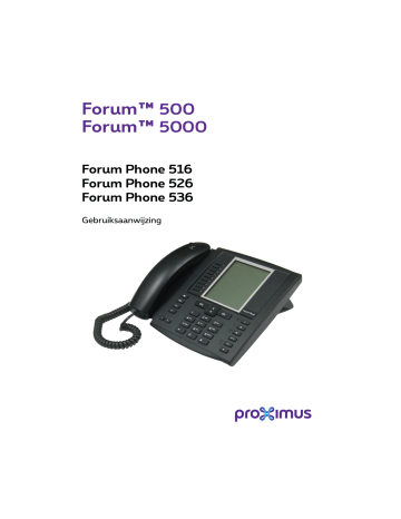 Proximus Forum Phone 526 de handleiding | Manualzz
