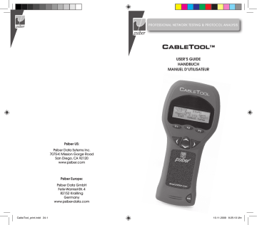 Psiber CTK5015 Cable Tool Owner Manual | Manualzz