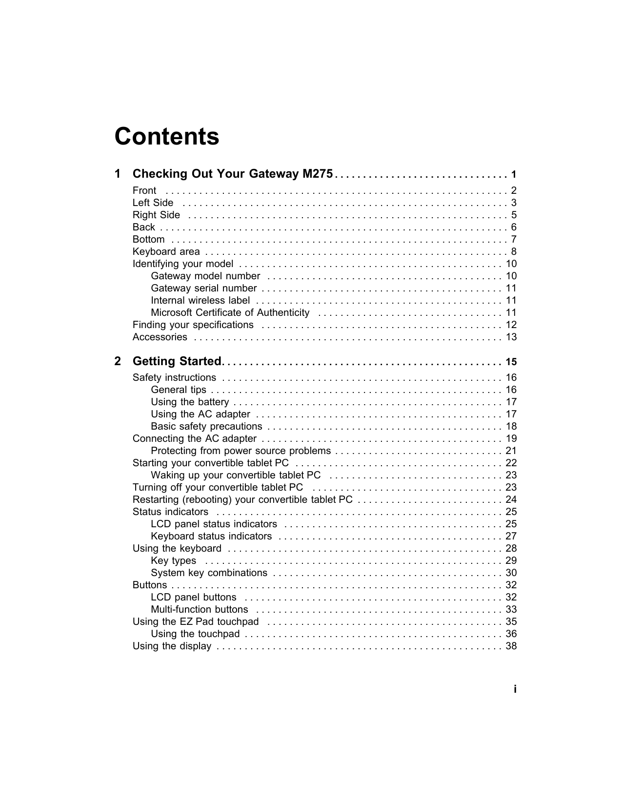 Gateway M275 Manual | Manualzz