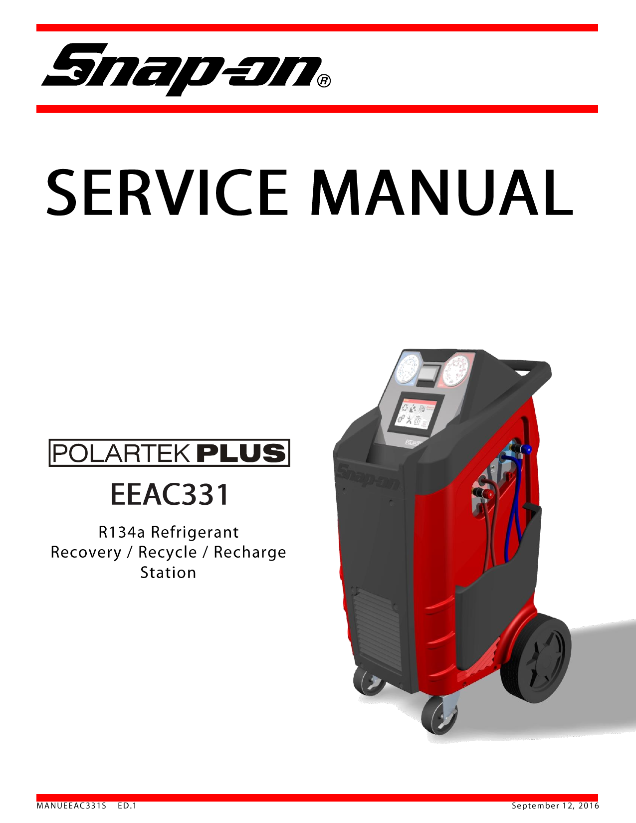 Snap-On POLARTEK PLUS EEAC331, POLARTEK HYBRID EEAC332 User manual ...