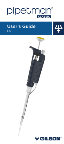 Gilson PIPETMAN P100, PIPETMAN P1000, PIPETMAN P200 User Manual | Manualzz