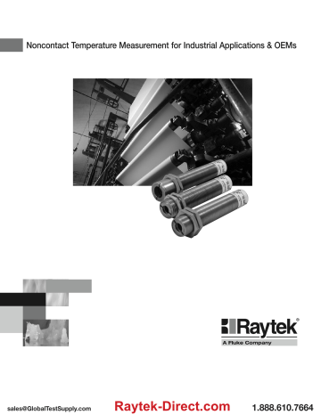 Raytek RAYCMLTJ Infrared Temperature Sensor Datasheet | Manualzz