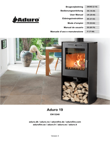 Aduro 19 wood burning stove User Manual | Manualzz