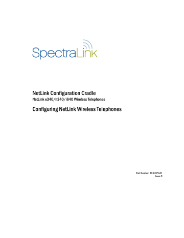 Planning the Configuration Files. Spectralink i640, NETLINK E340 ...
