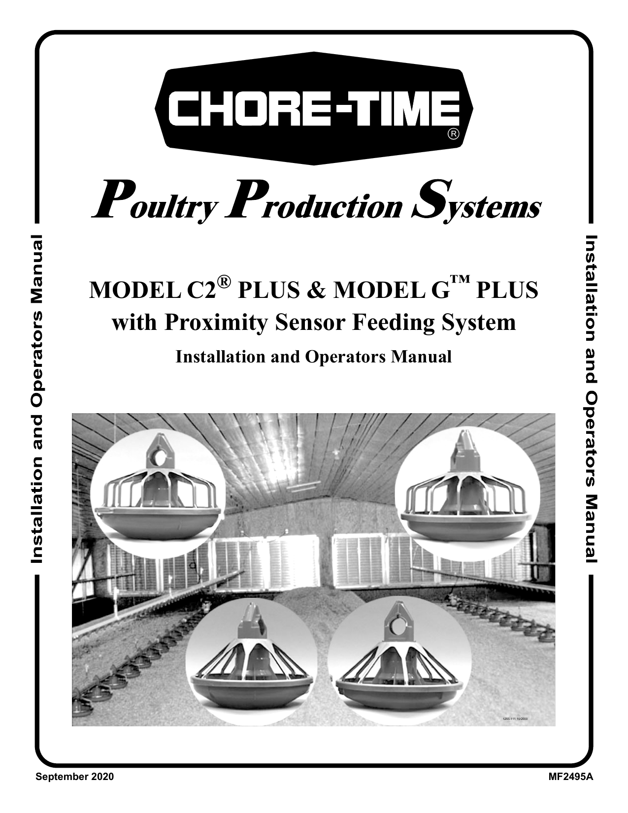Chore-Time MF2495A MODEL C2® PLUS & MODEL G™ PLUS User manual | Manualzz