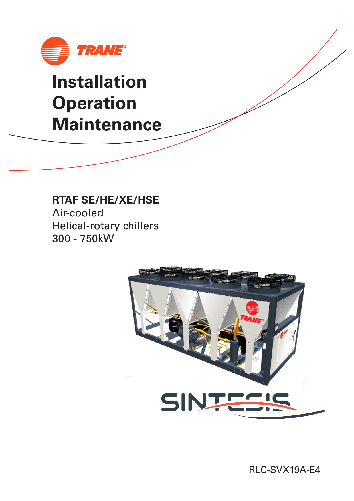 Trane RTAF HE Series Installation Operation & Maintenance | Manualzz