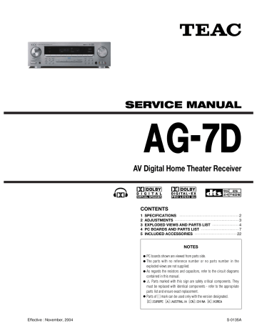 Teac AG-7D Service Manual | Manualzz