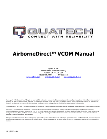 Quatech ABDG-SE-DP107 Software Manual | Manualzz
